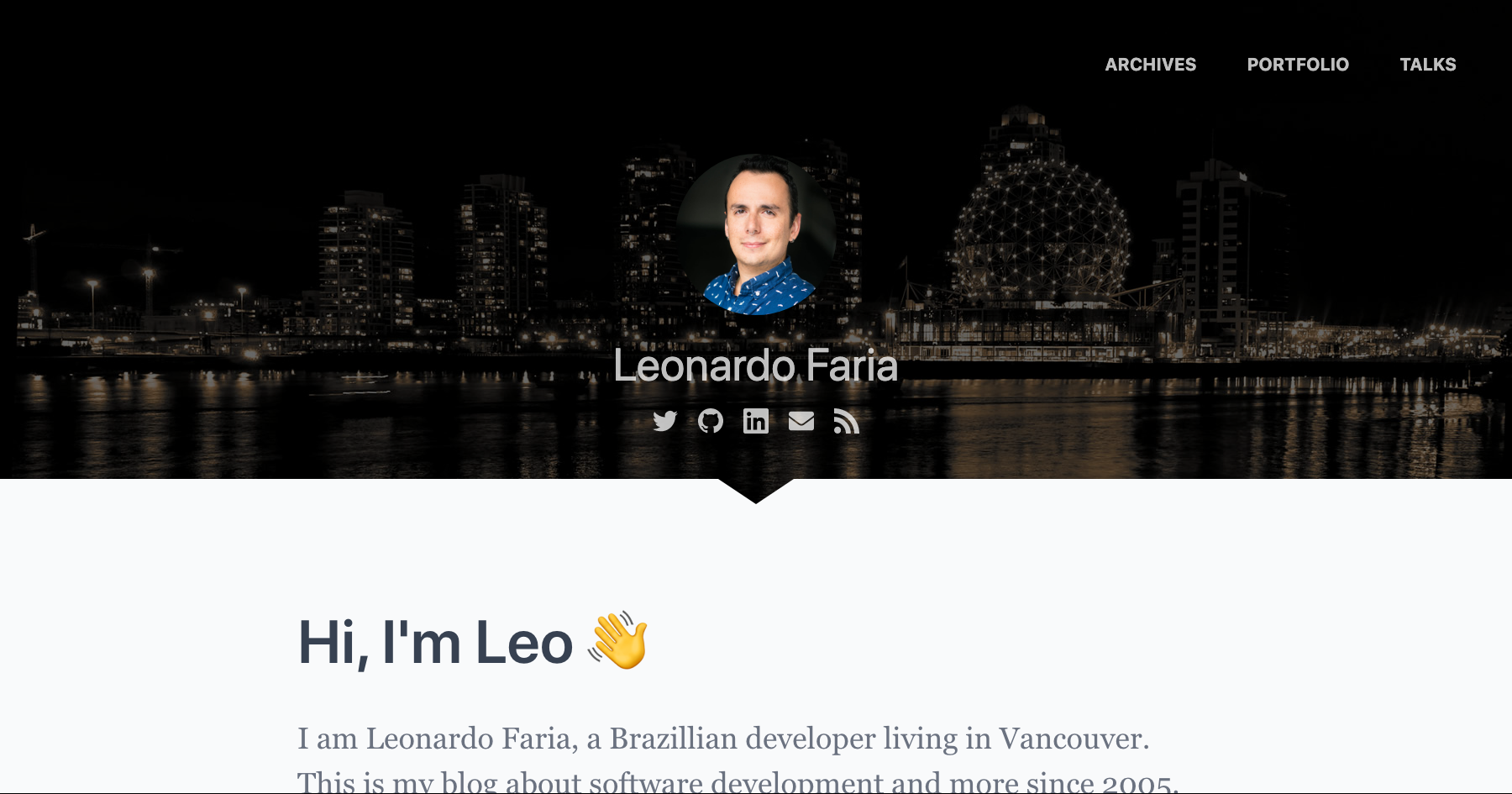 Hi, I'm Leo · Leonardo Faria